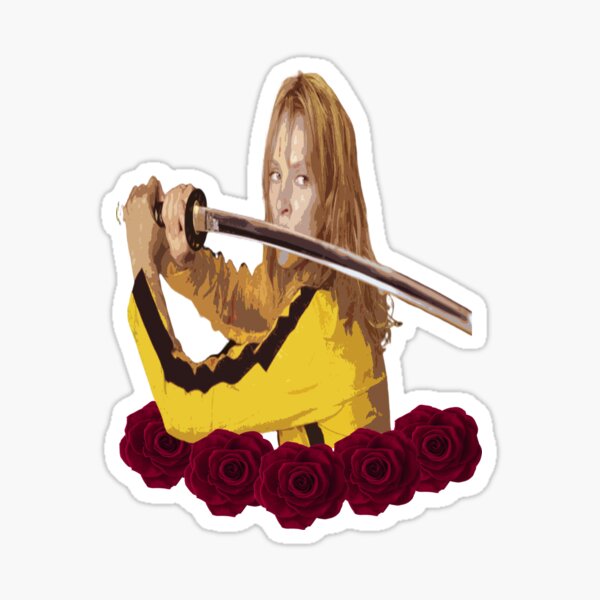 "kill bill pop art" Sticker for Sale by Domiilustra | Redbubble