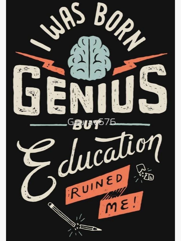 "Design for Genius" Sticker by Gaurav676 | Redbubble