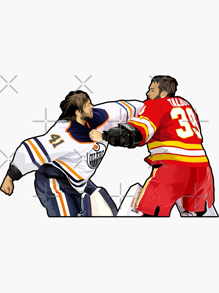 "Cam Talbot VS Smith Fight" Sticker for Sale by VectorTower | Redbubble