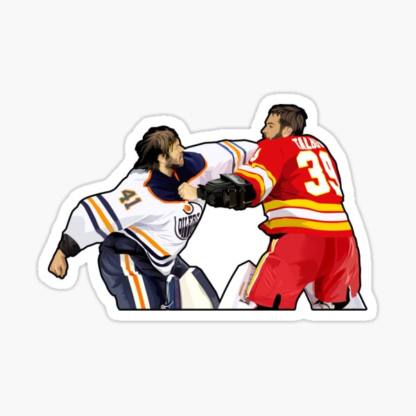 "Cam Talbot VS Smith Fight" Sticker for Sale by VectorTower | Redbubble