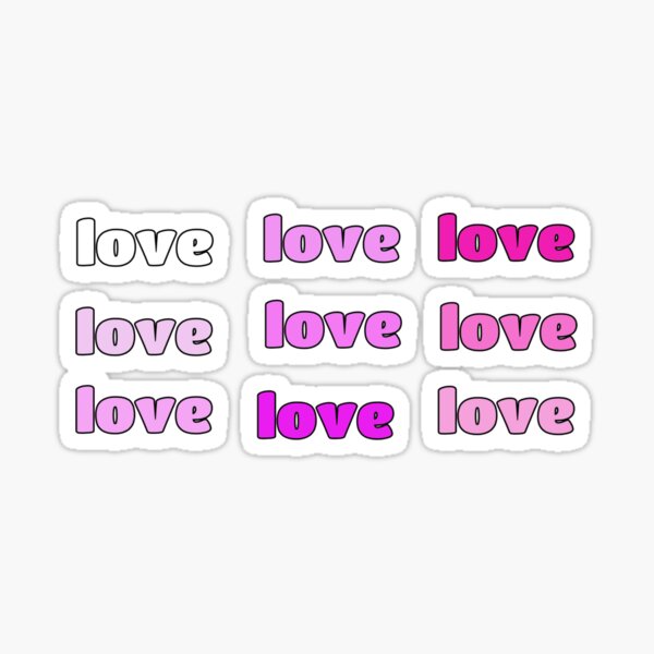 "love sticker pack" Sticker by stickers-mollie | Redbubble
