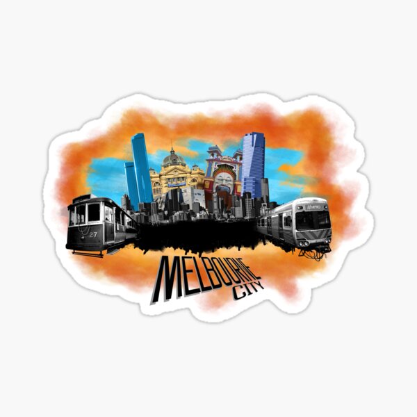 "Melbourne City- The City Collage with Tram, Luna Park, Eureka, and ...