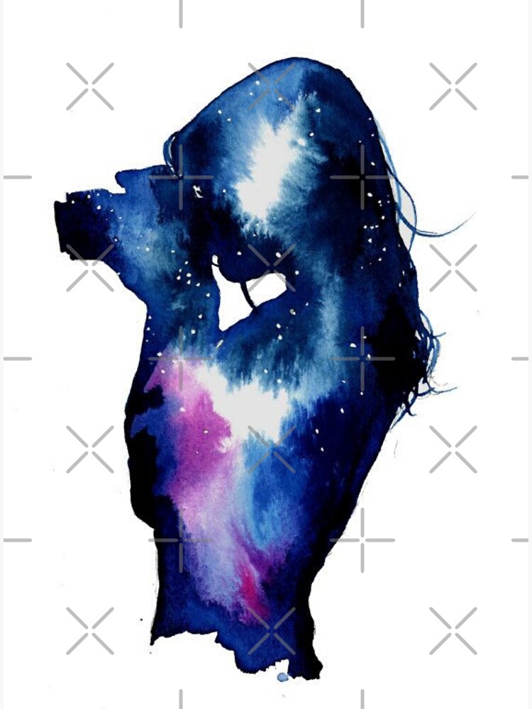 "Galaxy Girl" Sticker by nzsimmer | Redbubble