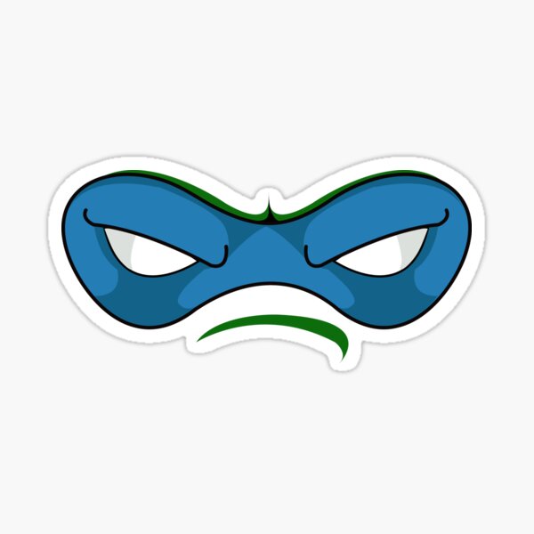 "Teenage Mutant Ninja Turtles - LEONARDO MASK tshirt" Sticker by ...