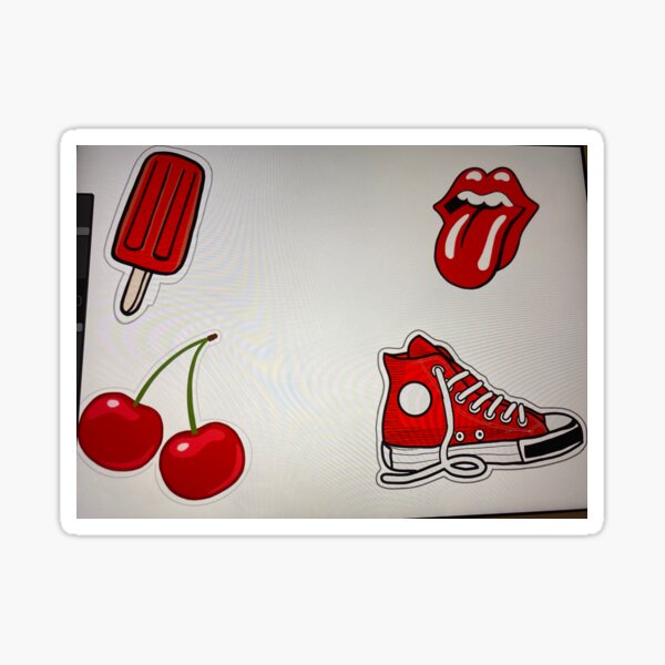 "Red sticker pack! " Sticker for Sale by Morgan-sweet20 | Redbubble