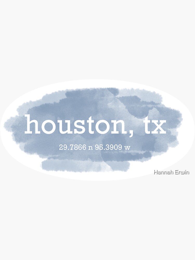 "houston texas" Sticker for Sale by hannaherwin01 | Redbubble