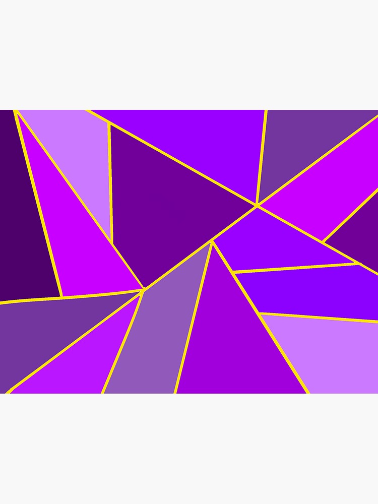 "Yellow and purple line work " Sticker for Sale by regibstickers ...