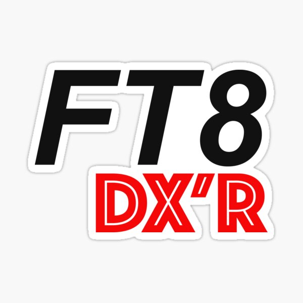 "FT8 HAM RADIO" Sticker for Sale by Hemmingart | Redbubble