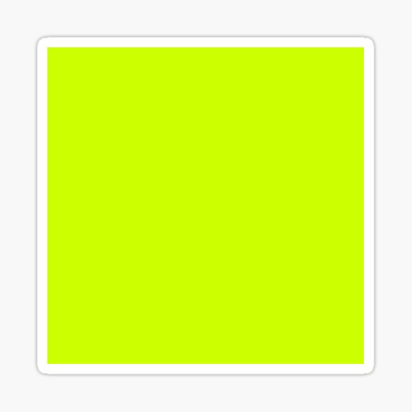Fluorescent Yellow Color Stickers | Redbubble
