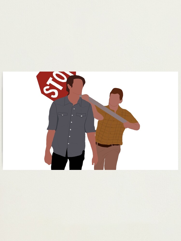 "Gibby Stop Sign" Photographic Print by graffeoej | Redbubble