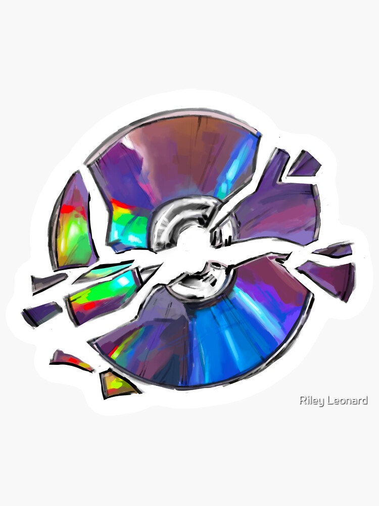 "shattered disc" Sticker for Sale by Riley100 | Redbubble