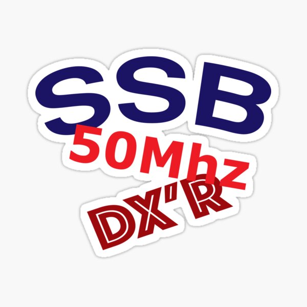 "Ham radio slogan" Sticker for Sale by Hemmingart | Redbubble