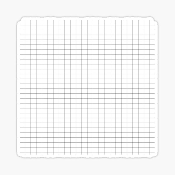 "White Grid" Sticker for Sale by Kotus | Redbubble