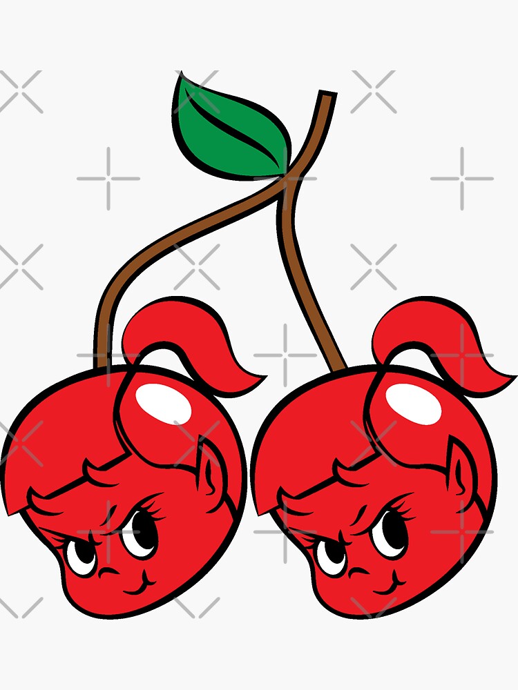 "Cute Cherry Devils" Sticker for Sale by SpreadForSatan | Redbubble