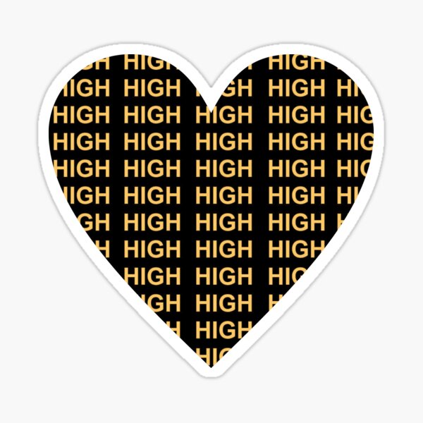 "high sticker" Sticker by kerbeedianeh | Redbubble