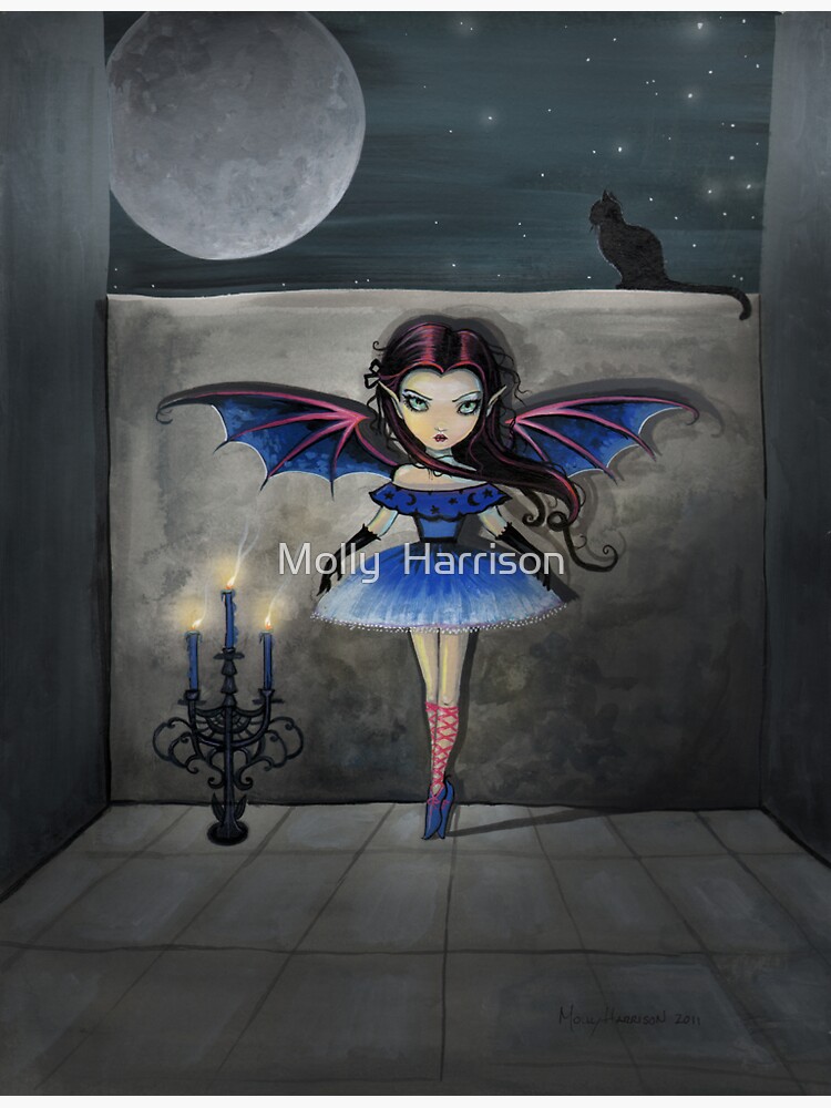 "Little Dancer Gothic Vampire Art by Molly Harrison" Sticker by ...