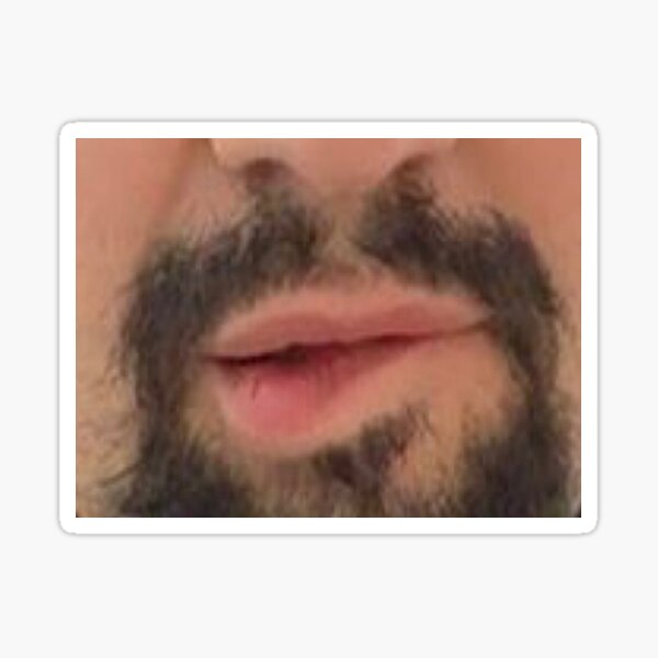 "Lin Manuel miranda lip bite mask" Sticker for Sale by schmicol | Redbubble