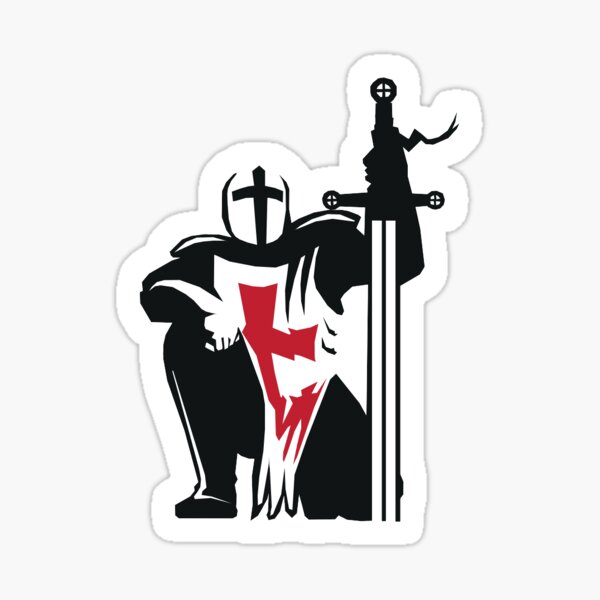 "Christian Crusader" Sticker for Sale by jeremyspokenin | Redbubble
