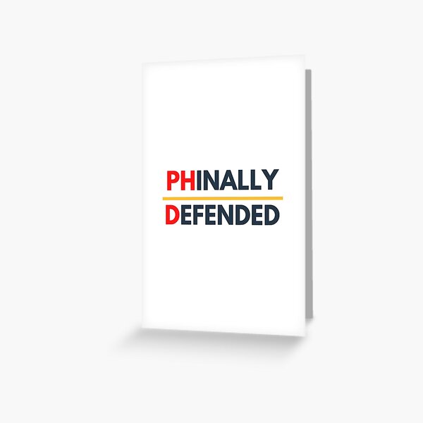"Phinally defended for PhD graduates students" Greeting Card for Sale ...