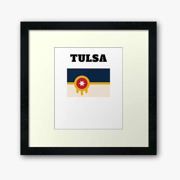 "Tulsa flag oklahoma" Framed Art Print for Sale by Jeangel97 | Redbubble