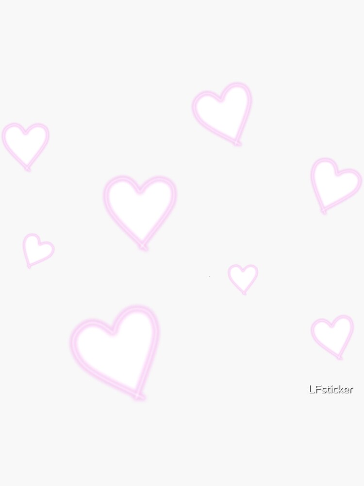 "Cute and Aesthetic Heart Sticker" Sticker for Sale by LFsticker ...