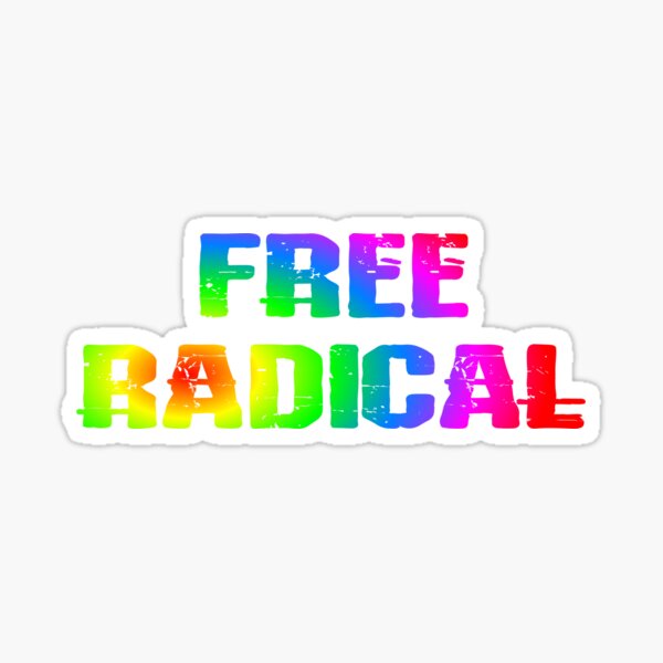 "Free Radical" Sticker by Technohippy | Redbubble