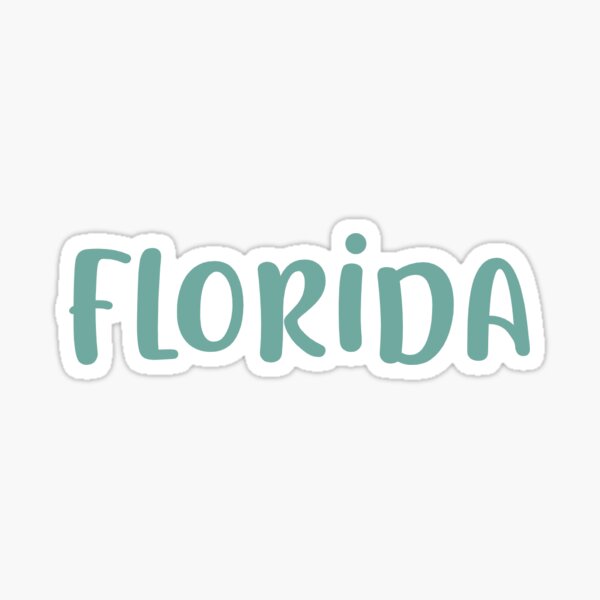 "Florida Sticker" Sticker for Sale by mariamstickerss | Redbubble