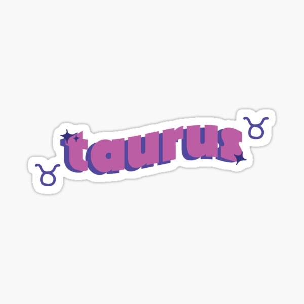 "taurus zodiac sticker" Sticker for Sale by keeganemma | Redbubble