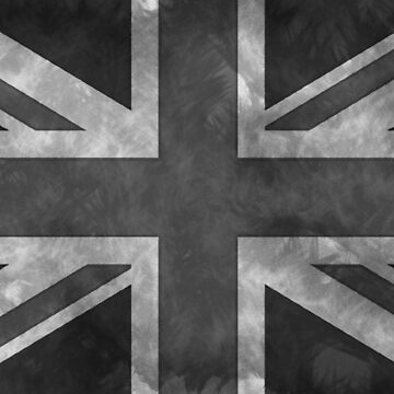 "Greyscale Distressed Union Jack" Poster for Sale by pjmorley | Redbubble