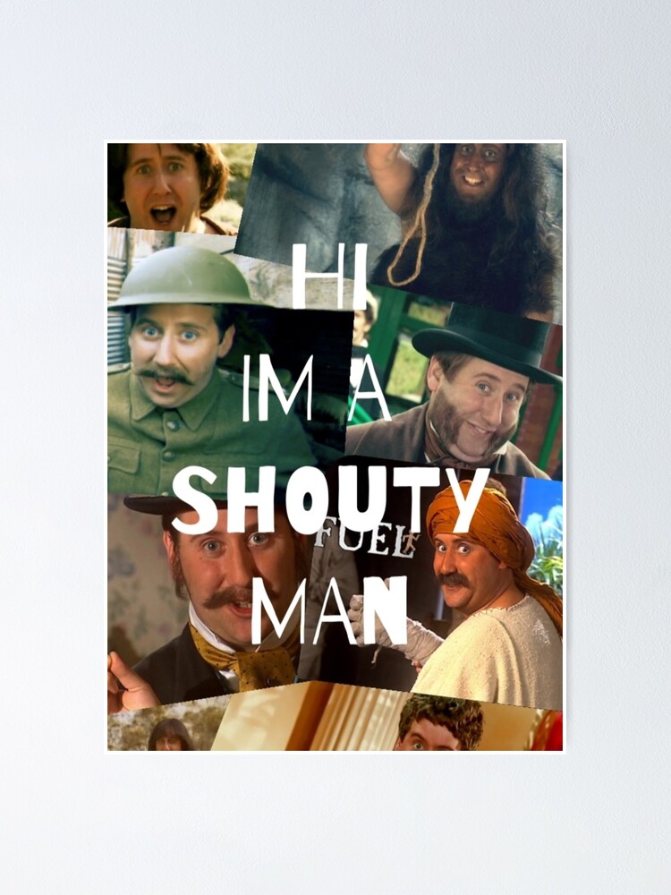 "Shouty man collage" Poster for Sale by GG-Doodles | Redbubble
