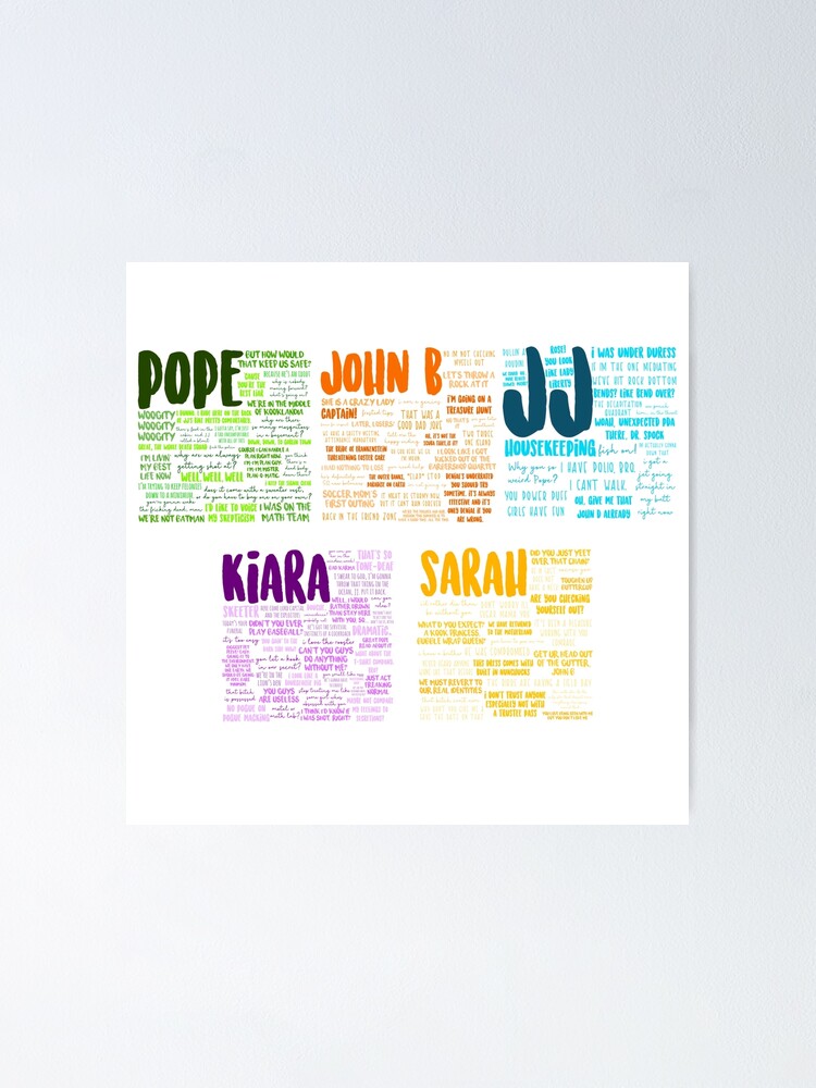 "Outer Banks Quotes Sticker Pack" Poster for Sale by Sofia Ong | Redbubble