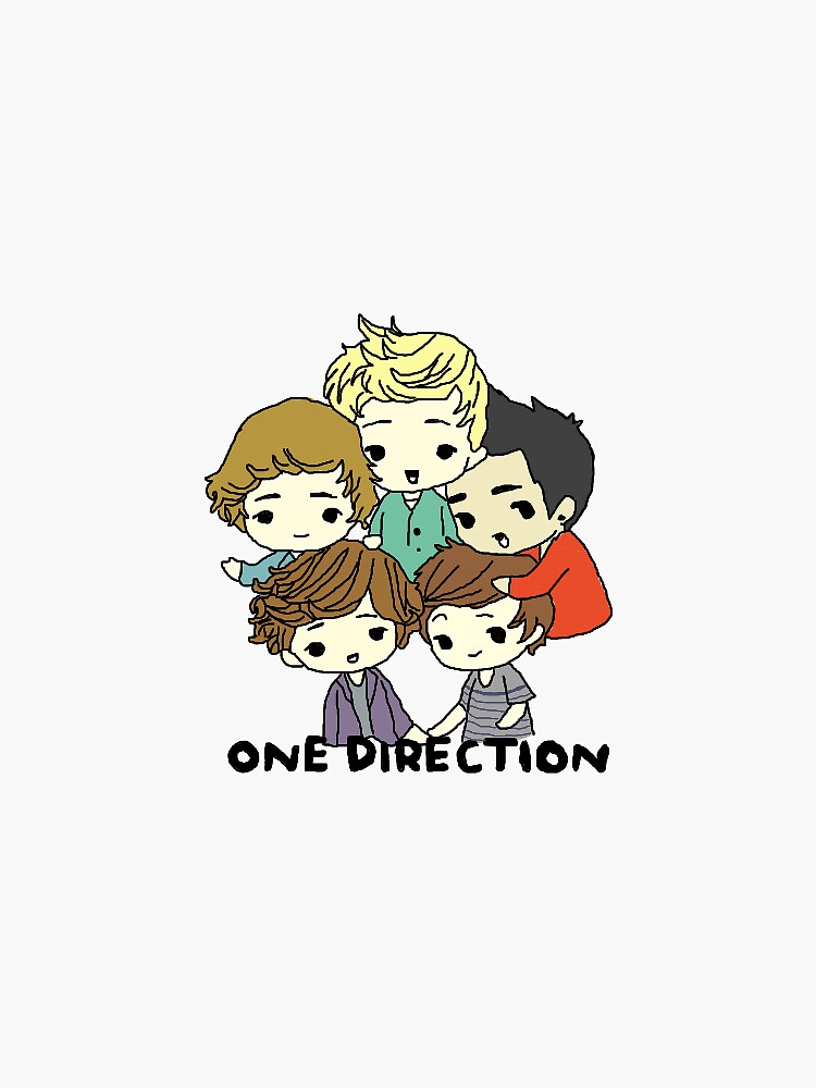 "'one direction' sticker" Sticker by braelynyouidiot | Redbubble