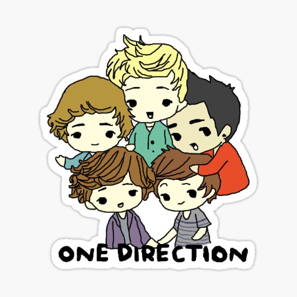 "'one direction' sticker" Sticker by braelynyouidiot | Redbubble