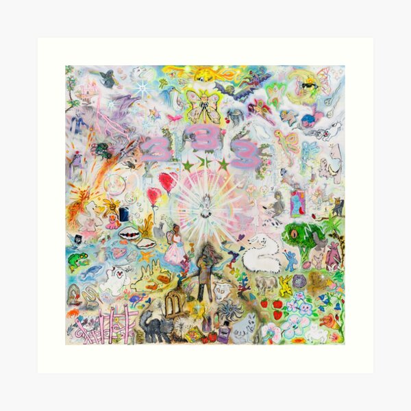 "333 bladee album cover" Art Print by charmeur | Redbubble