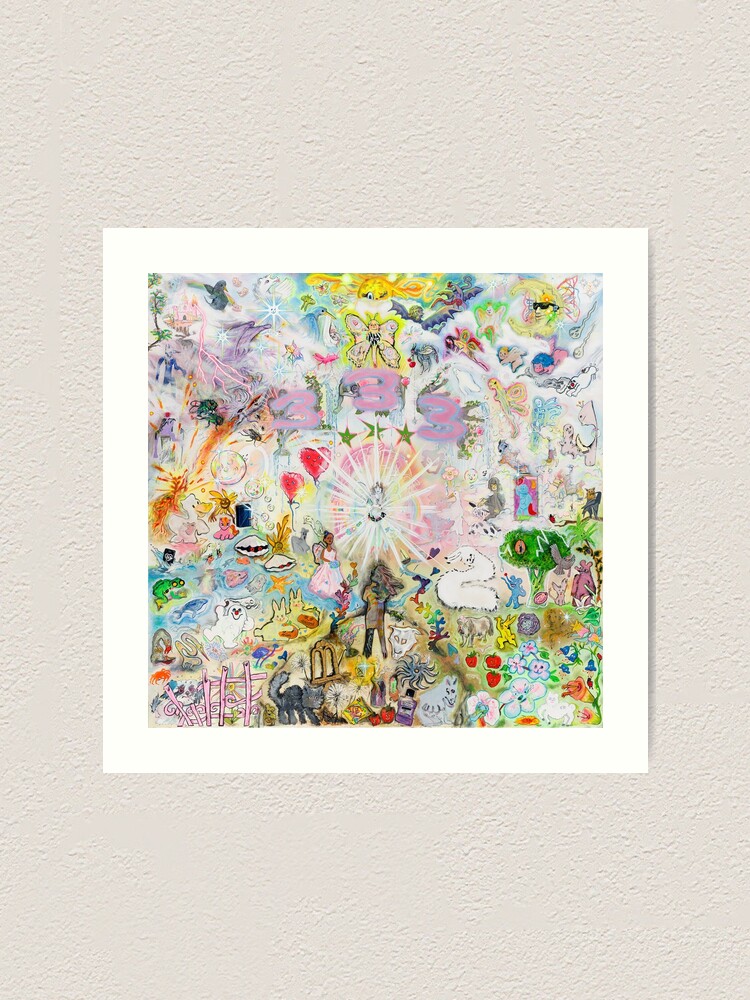 "333 bladee album cover" Art Print by charmeur | Redbubble