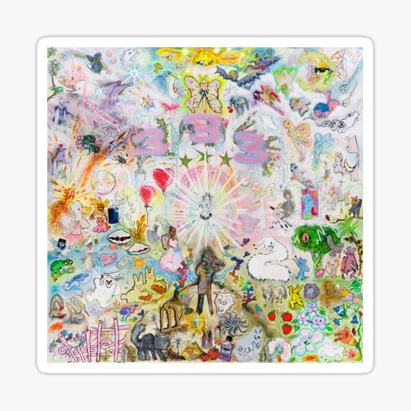 "333 bladee album cover" Sticker for Sale by charmeur | Redbubble