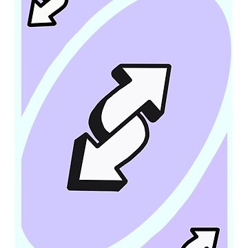 "Purple Uno Reverse Card" Sticker for Sale by mayafoleyy | Redbubble