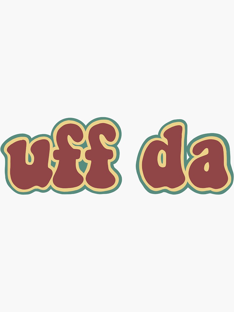 "Uffda" Sticker by alimendenhall | Redbubble