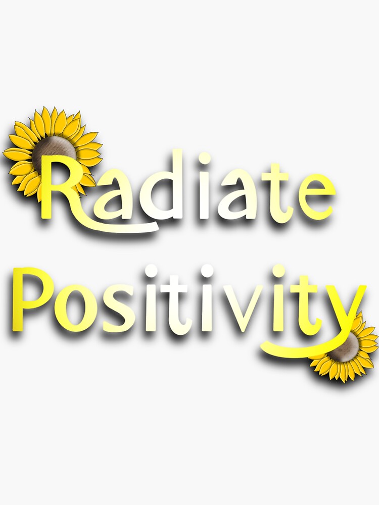 "Radiate Positivity -Two sunflowers" Sticker for Sale by kaimarbe ...