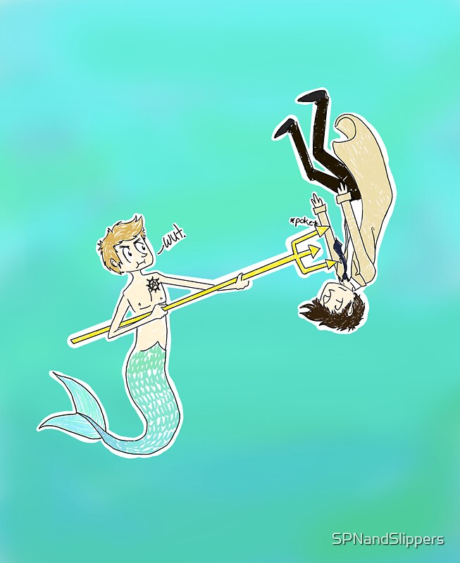 "The Merman and the Fallen Angel " by SPNandSlippers | Redbubble