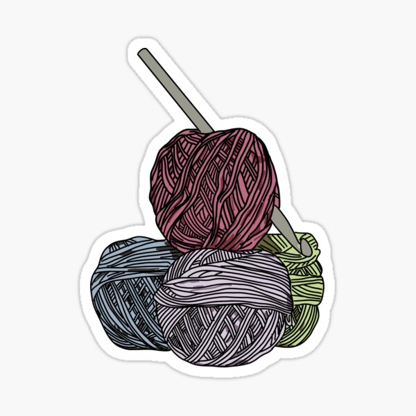 "crochet yarn" Sticker by Reyaaa | Redbubble
