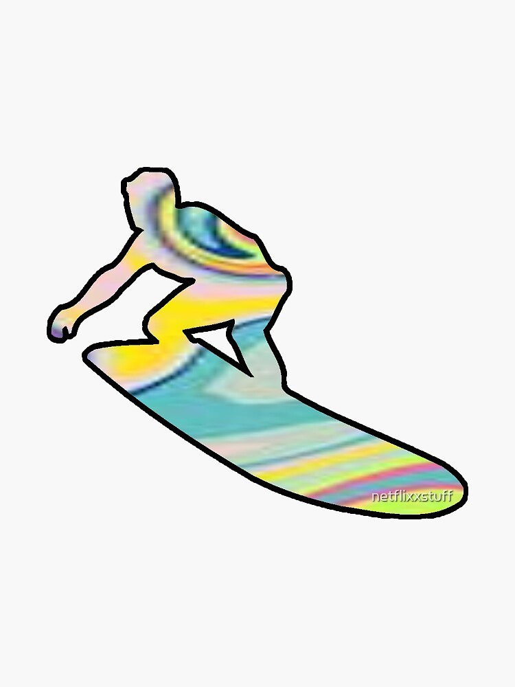 "Vsco Surfer Sticker" Sticker for Sale by netflixxstuff | Redbubble