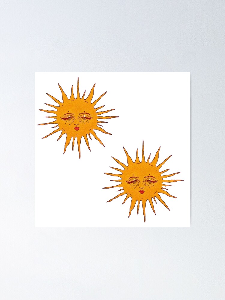 "Aesthetic Sun sticker pack" Poster by noorsstickers | Redbubble