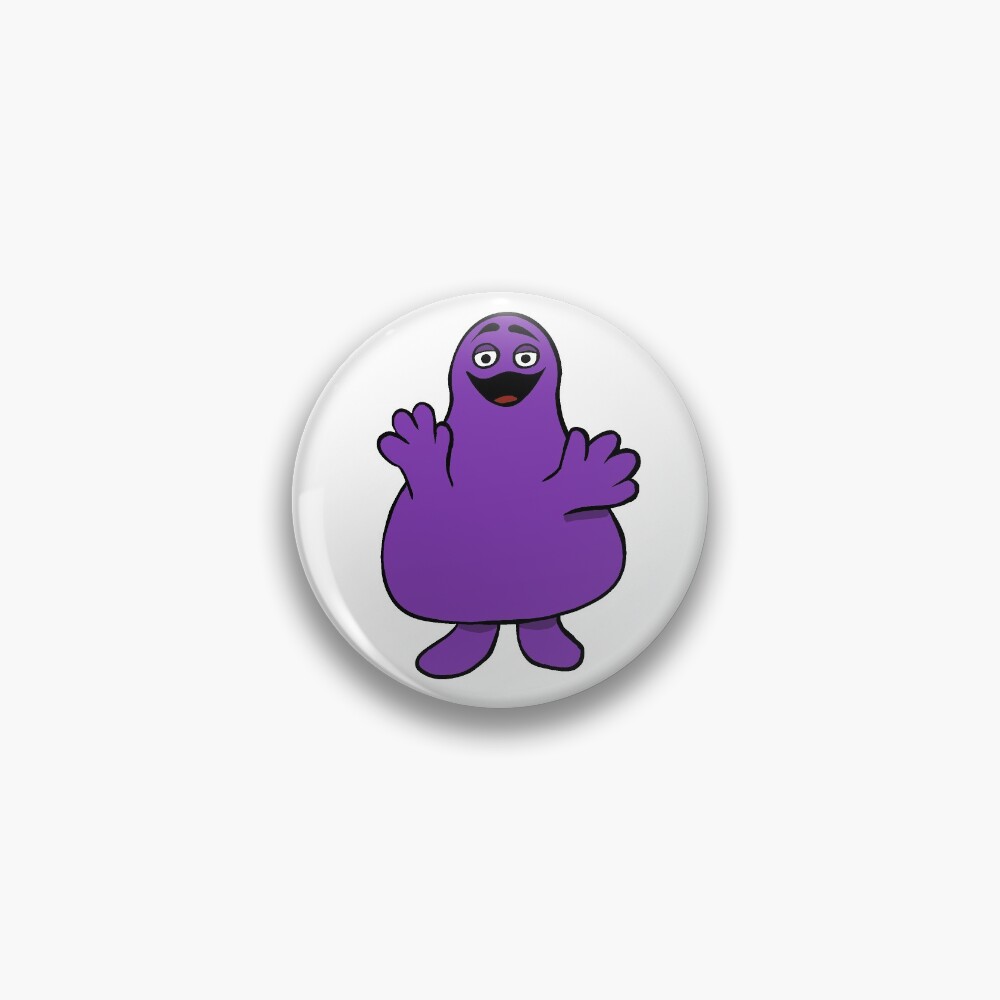 "Grimace McDonald’s" Pin for Sale by gabbyparker5100 | Redbubble