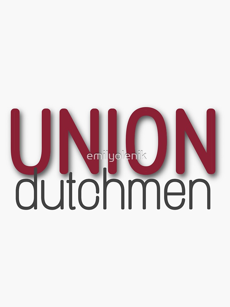 "Union dutchmen logo " Sticker for Sale by emilyolenik | Redbubble