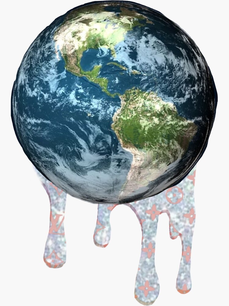 "aesthetic glitter dripping earth" Sticker by stardimension | Redbubble