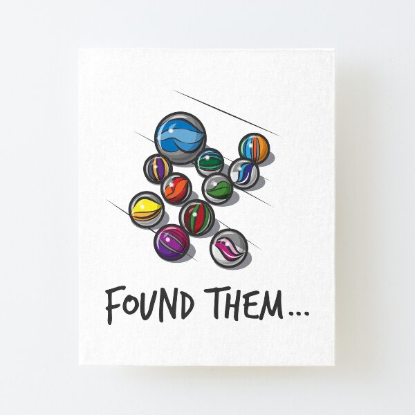 "Lost Marbles" Mounted Print for Sale by C-N-Designs | Redbubble