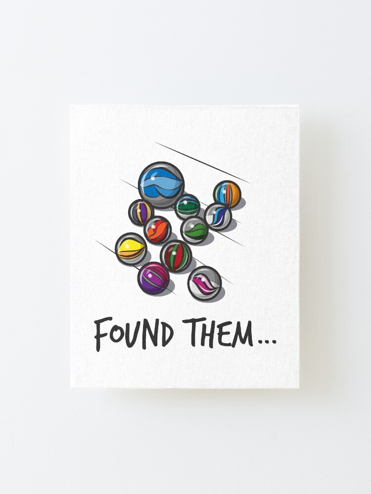 "Lost Marbles" Mounted Print for Sale by C-N-Designs | Redbubble