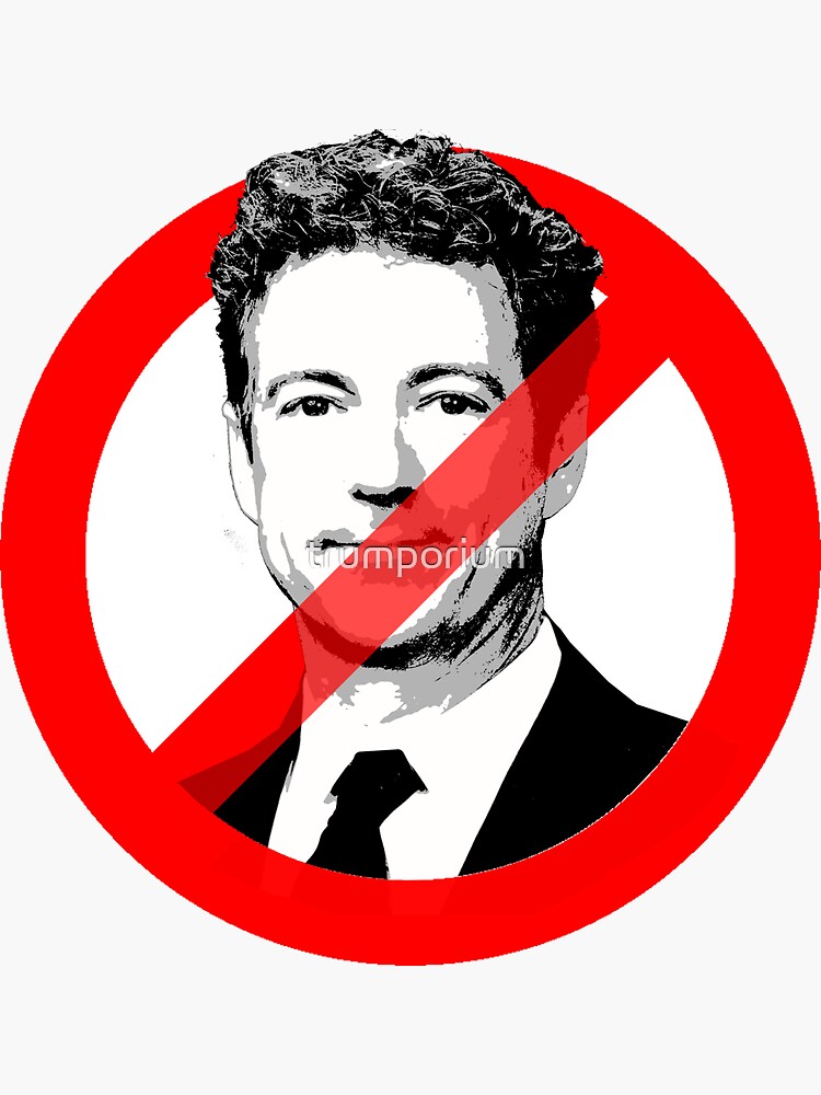 "ANTI-RAND PAUL" Sticker for Sale by trumporium | Redbubble