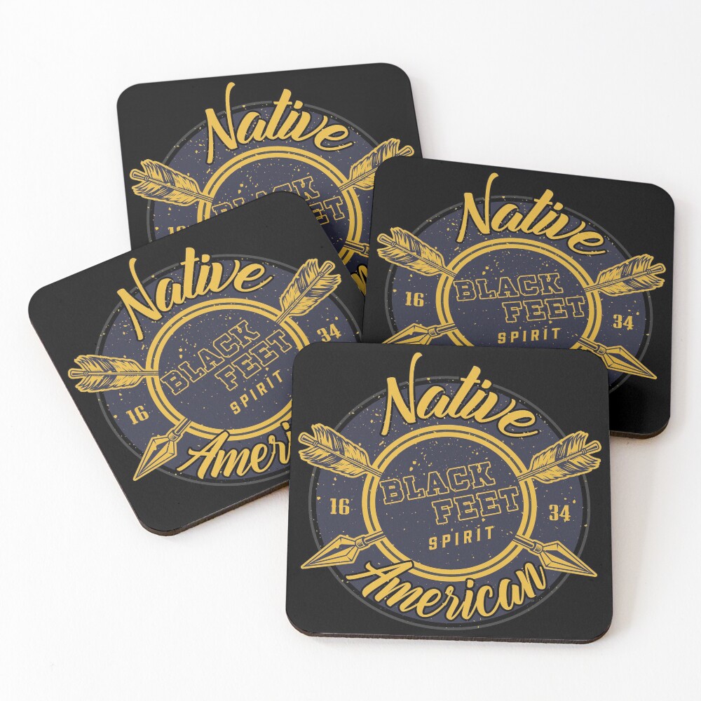 "native american tribe blackfeet spirit" Coasters (Set of 4) for Sale ...